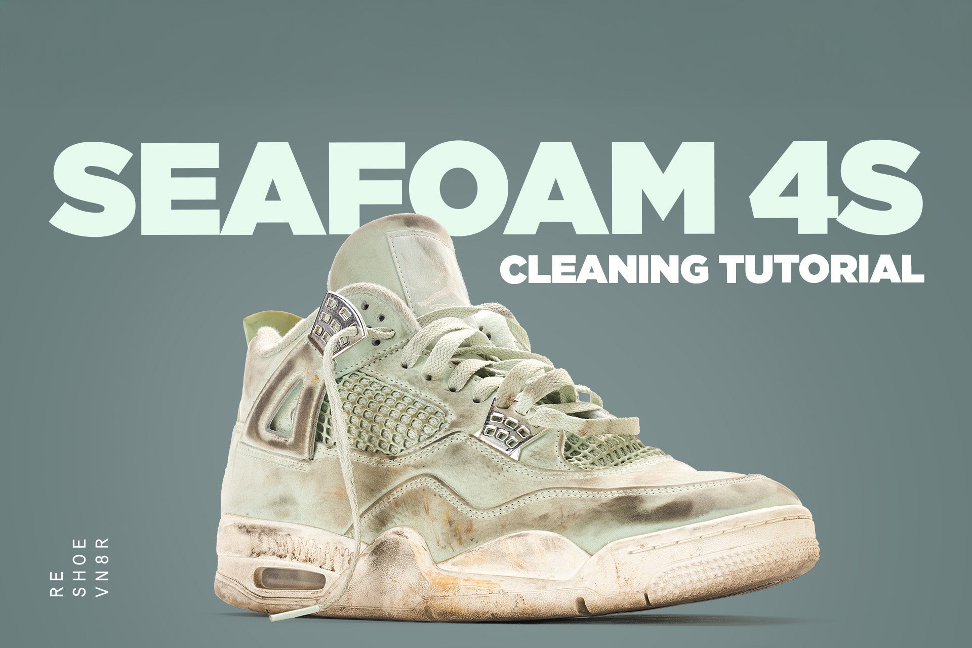 How to Clean Seafoam Jordan 4s | Nubuck Sneaker Cleaning Tips – Reshoevn8r